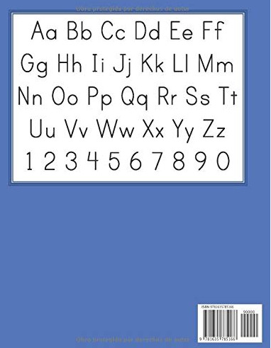Hoja de formación en caligrafía: 100 páginas de escritura en blanco ...
